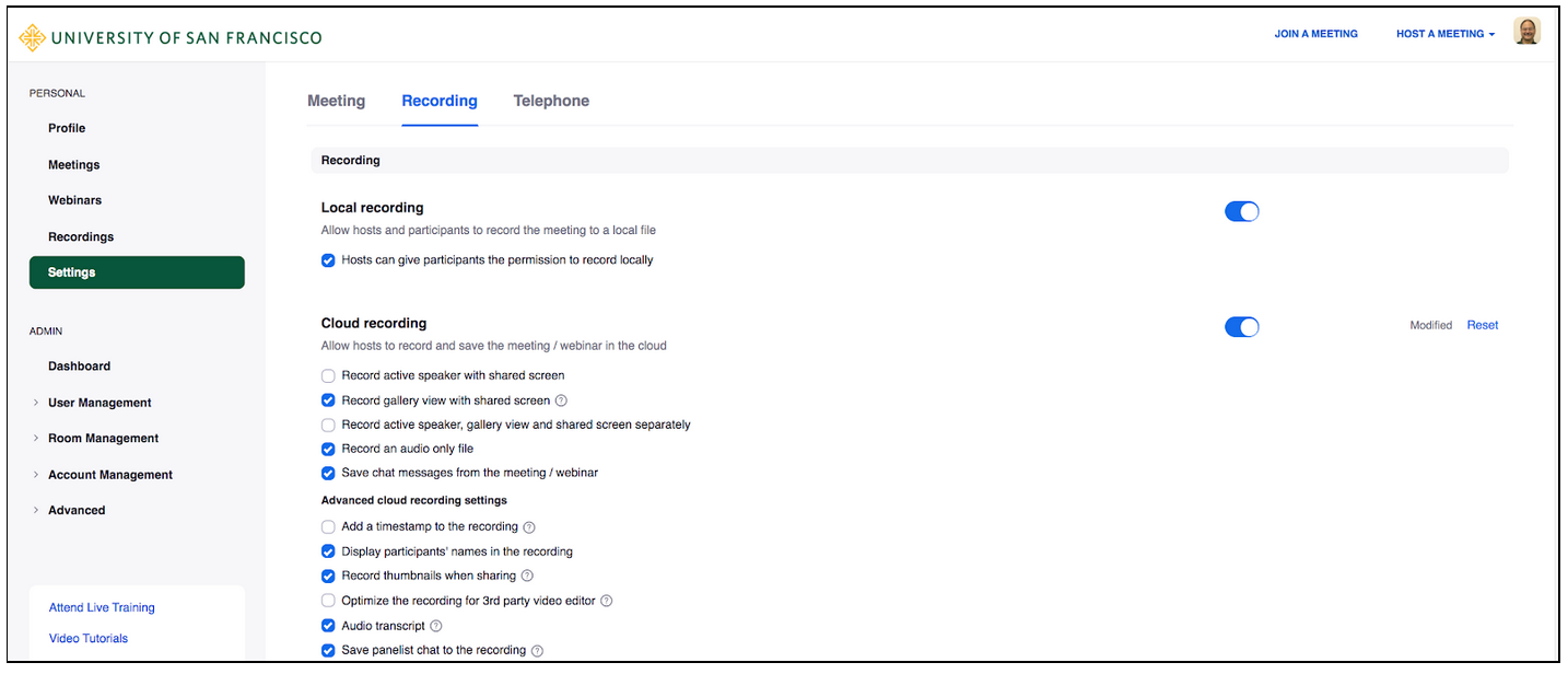 ETS - Educational Technologies - Secure Zoom | myUSF